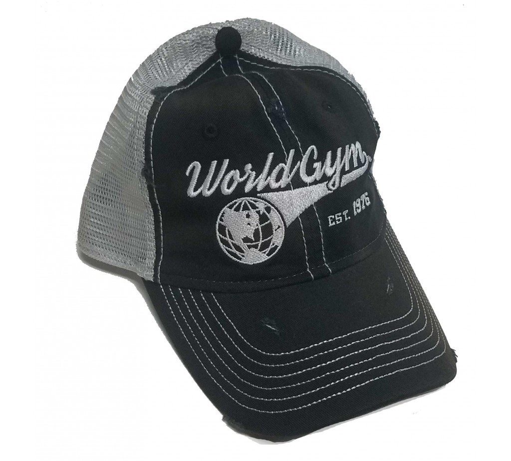 Gym Caps :World Gym Logo Trucker Cap - Tank Top | Fitness Gear