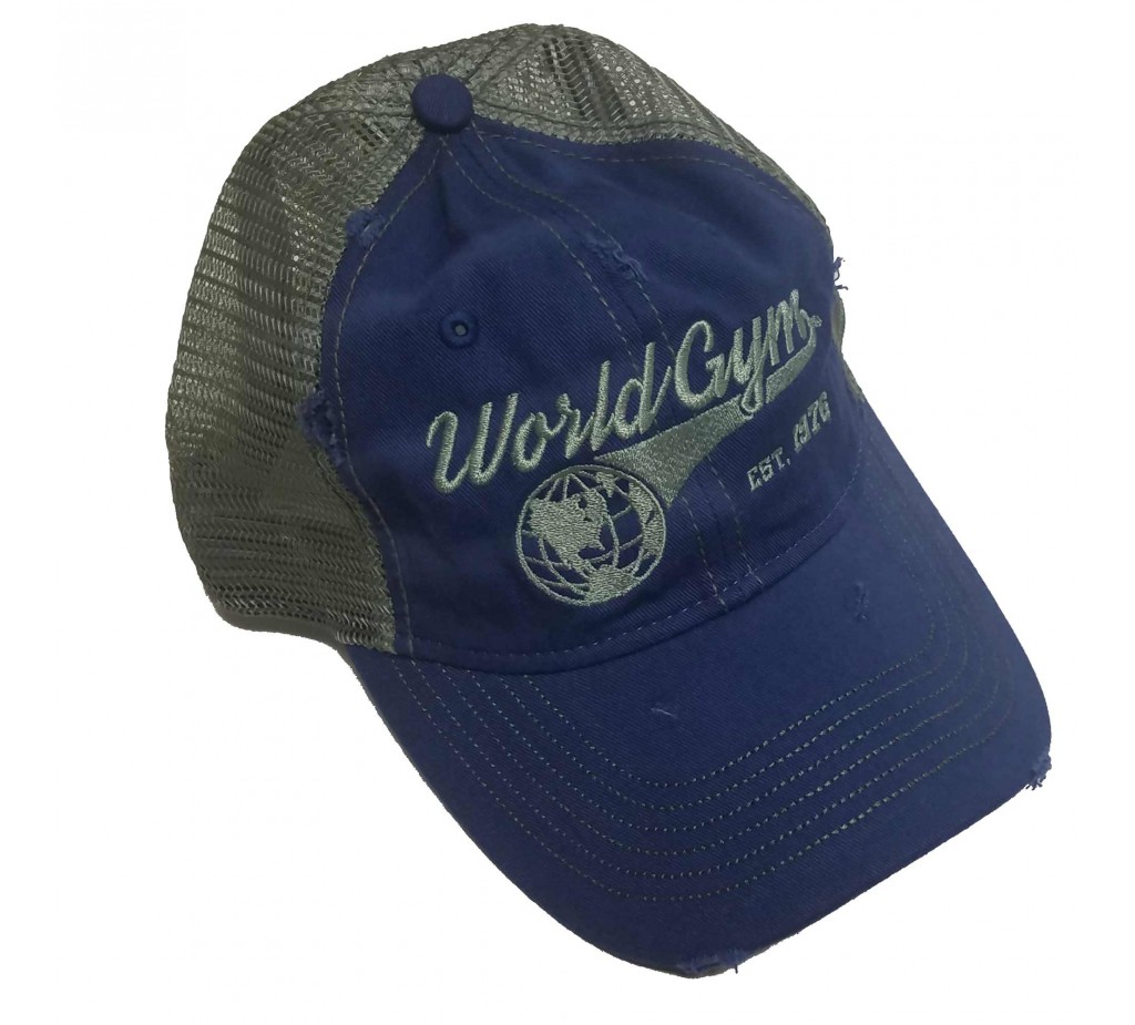 Gym Caps :World Gym Logo Trucker Cap - Tank Top | Fitness Gear